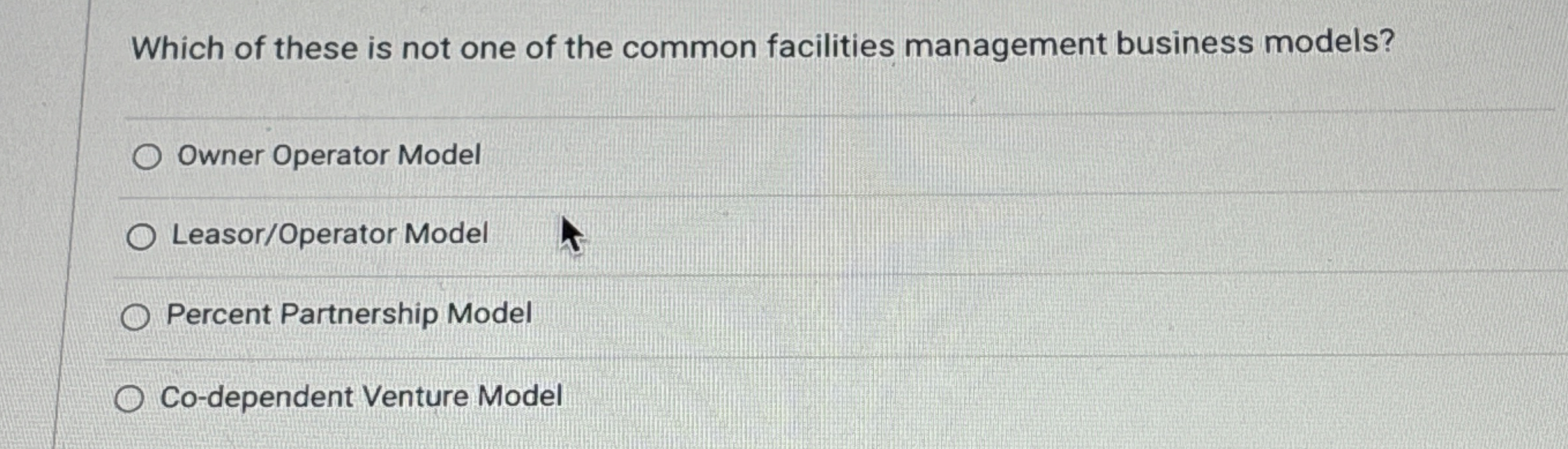 Solved Which of these is not one of the common facilities | Chegg.com