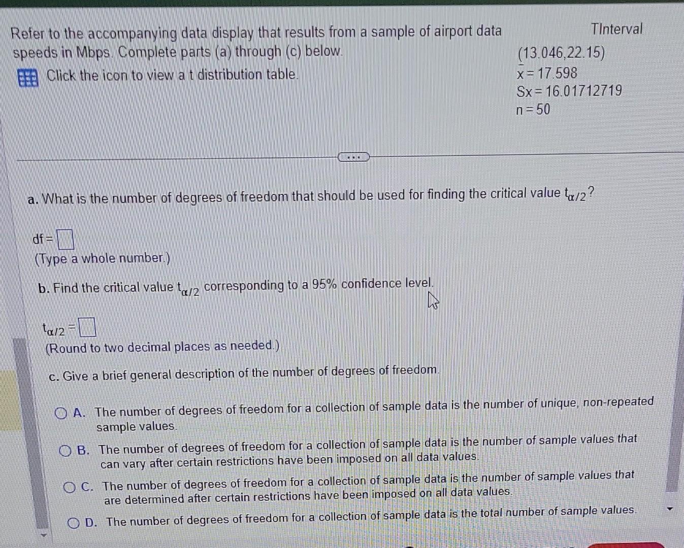 Solved Refer to the accompanying data display that results | Chegg.com