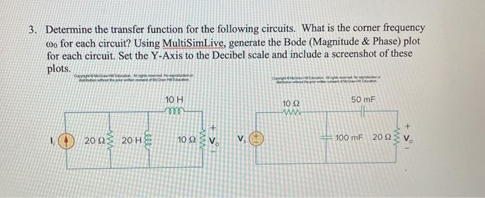 Solved 3. Determine the transfer function for the following | Chegg.com