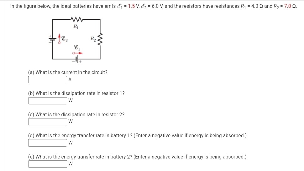 Solved In the figure below, the ideal batteries have emfs | Chegg.com