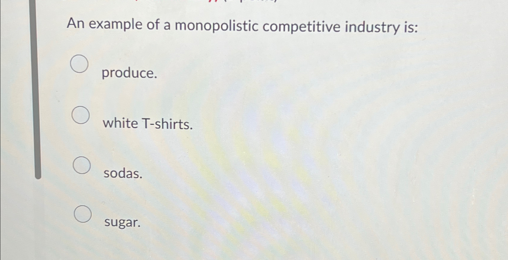 Solved An example of a monopolistic competitive industry | Chegg.com
