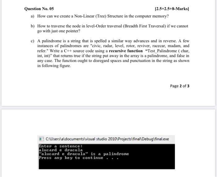 Solved Question No. 05 (2.5+2.5+8-Marks) a) How can we | Chegg.com