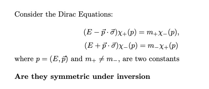 Solved Consider the Dirac | Chegg.com