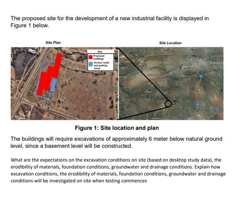 Solved The proposed site for the development of a new | Chegg.com