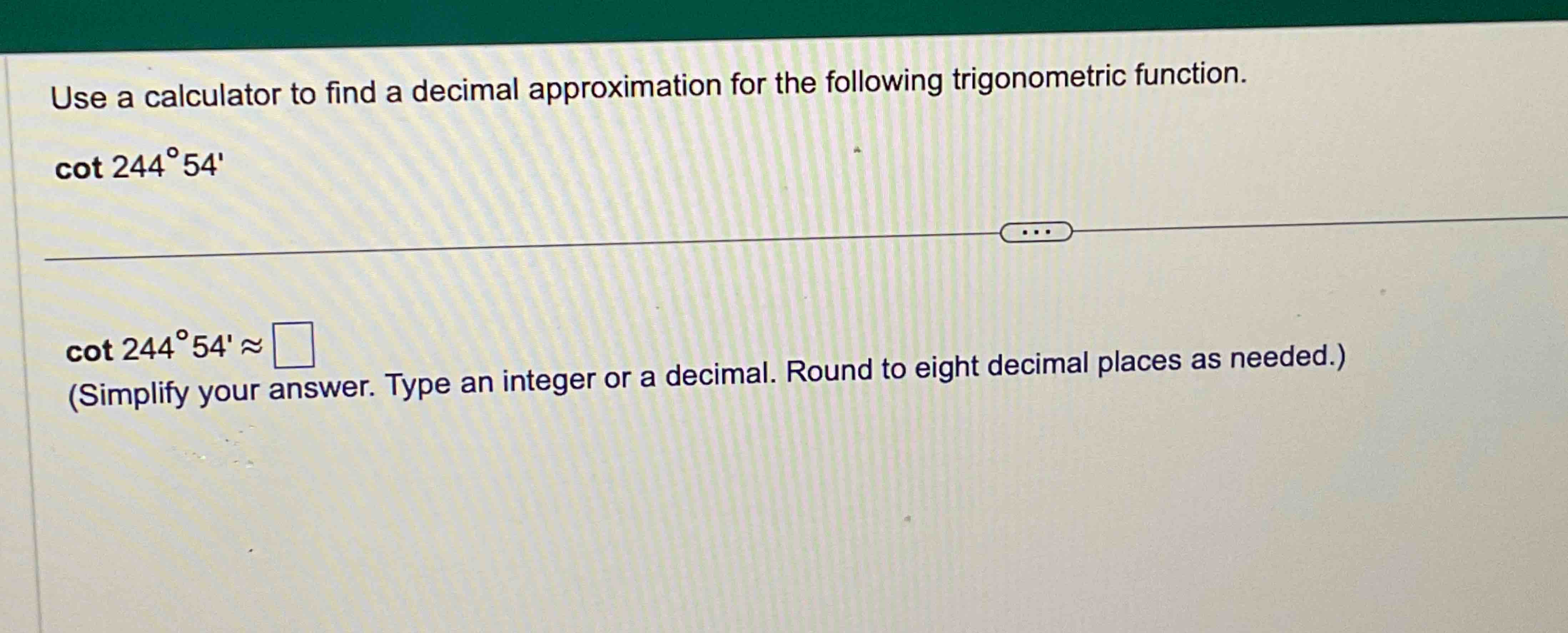 Solved Use a calculator to find a decimal approximation for | Chegg.com
