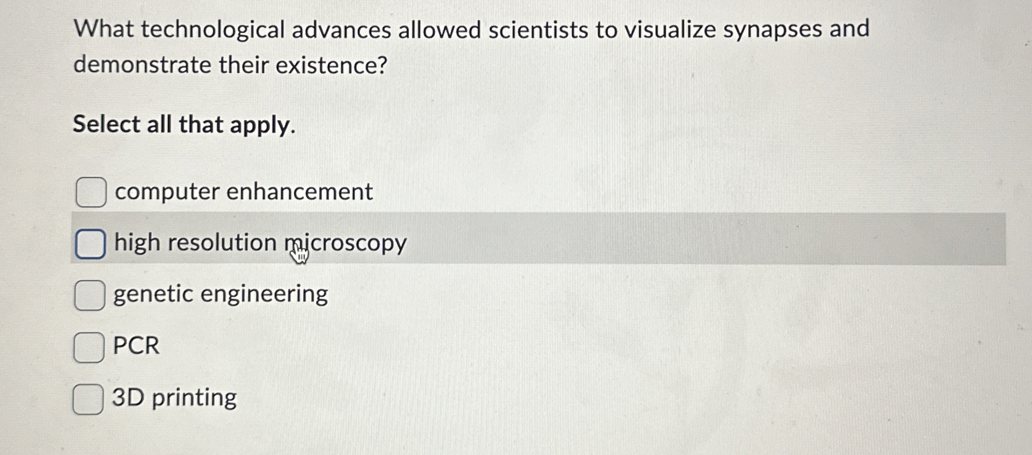 Solved What technological advances allowed scientists to | Chegg.com