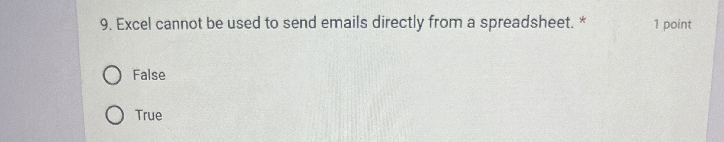 Solved Excel cannot be used to send emails directly from a | Chegg.com