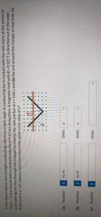 Solved In the figure below, two straight conducting rails | Chegg.com
