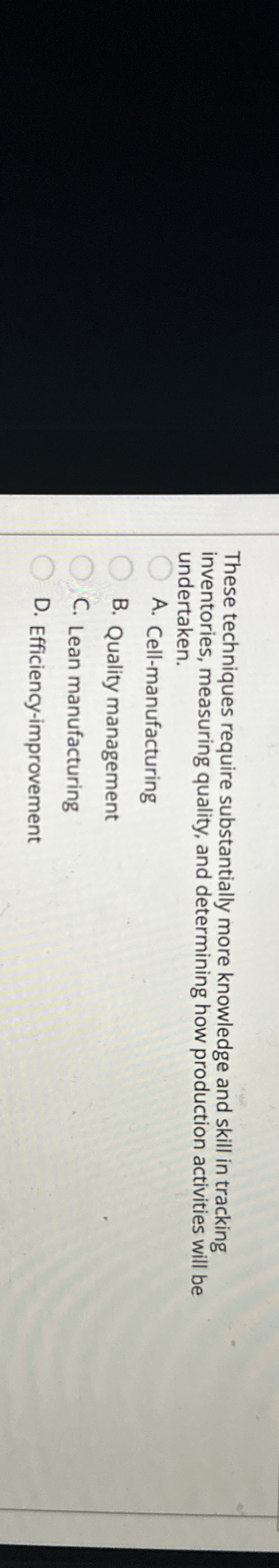 Solved These techniques require substantially more knowledge | Chegg.com