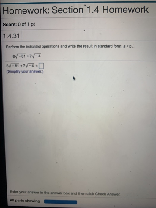 Solved Homework Section 1 4 Homework Score 0 Of 1 Pt