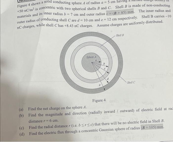 Solved Figure 4 shows a solid condic with two spherical | Chegg.com