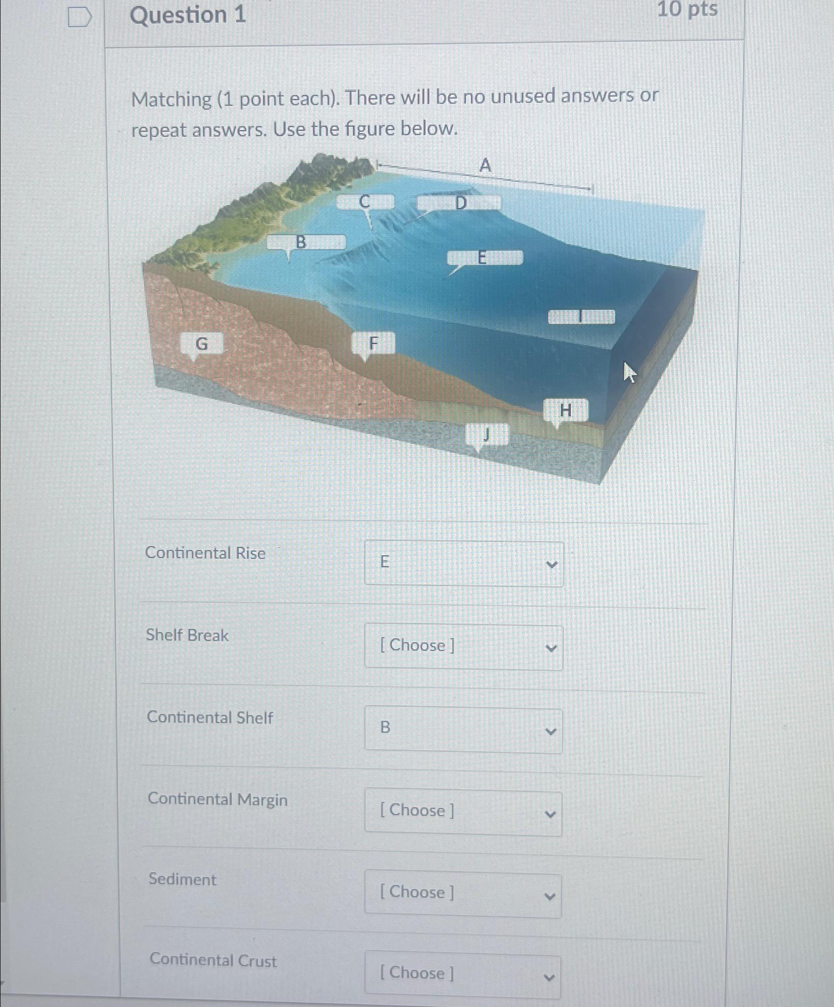 Solved Question 110 ﻿ptsMatching (1 ﻿point each). ﻿There | Chegg.com