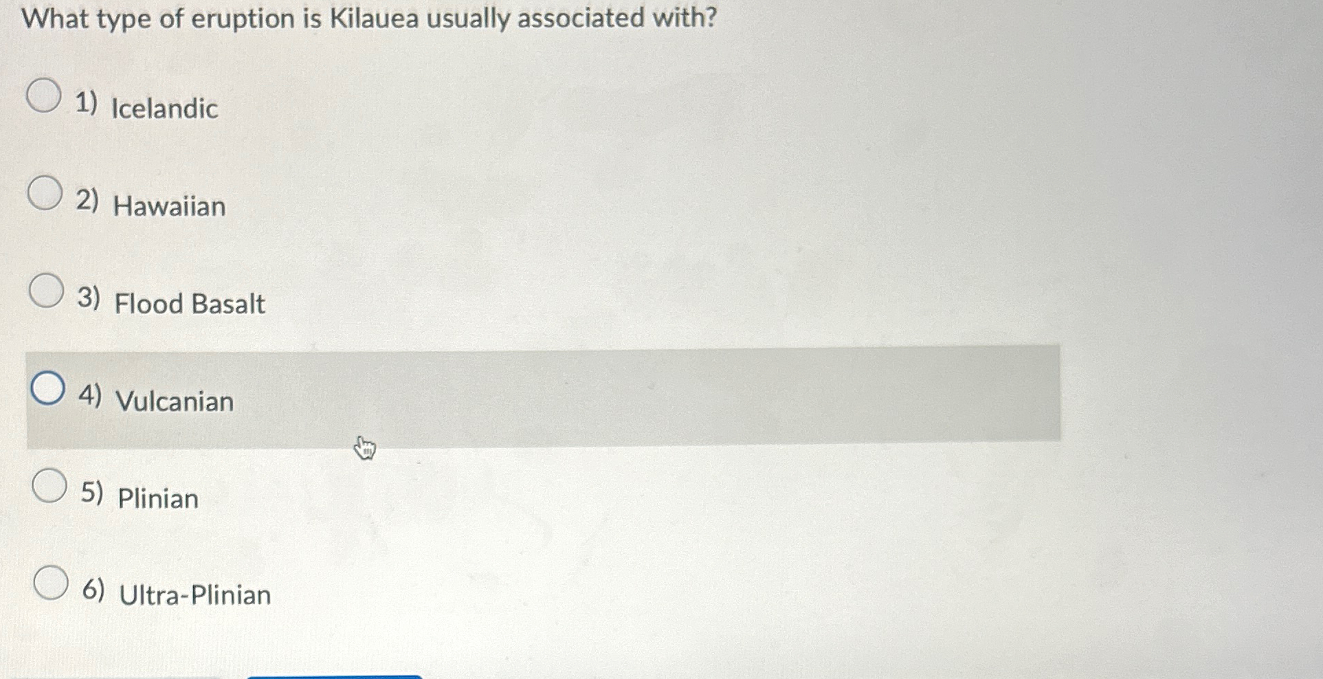Solved What type of eruption is Kilauea usually associated | Chegg.com