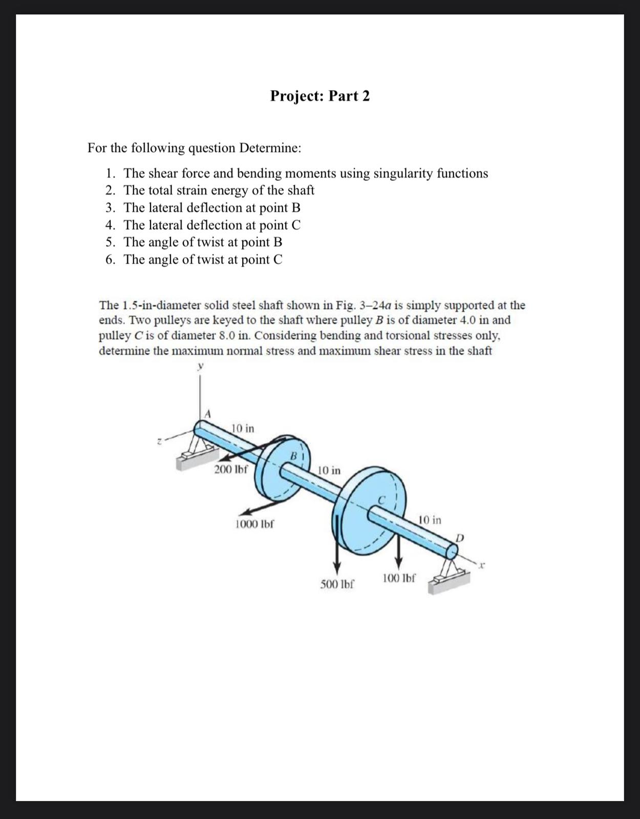 Solved Project: Part 2For the following question | Chegg.com