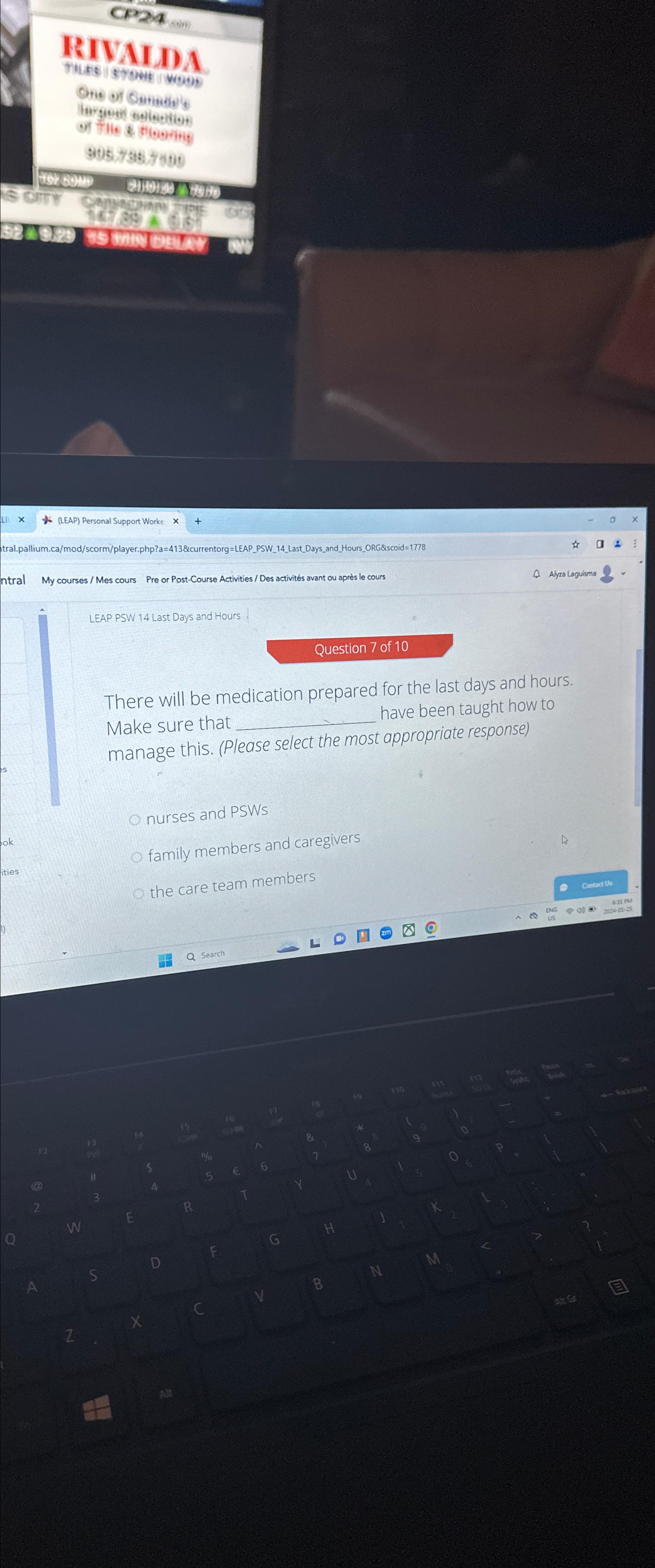Solved LEAP PSW 14 ﻿Last Days and HoursQuestion 7 ﻿of | Chegg.com