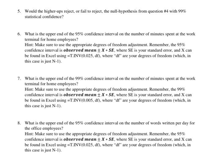 Use the following information to answer questions | Chegg.com