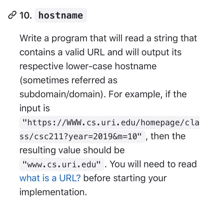 Solved 10 Hostname Write A Program That Will Read A 8137