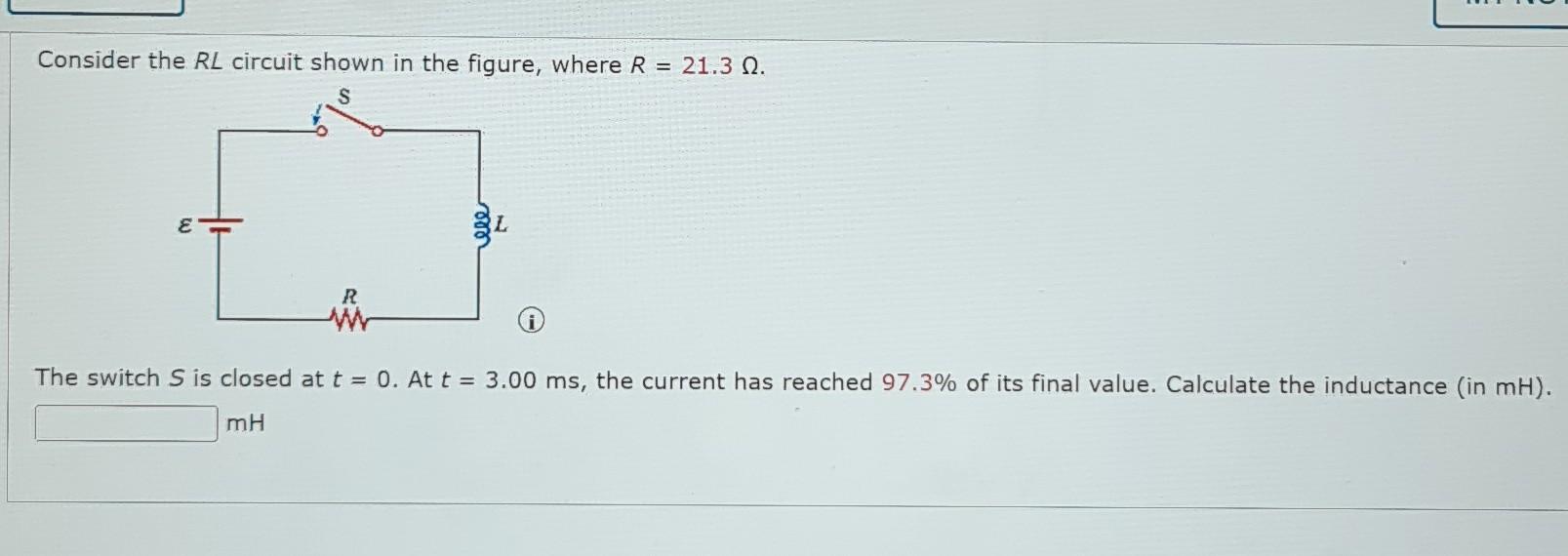 Solved Consider the RL circuit shown in the figure, where | Chegg.com
