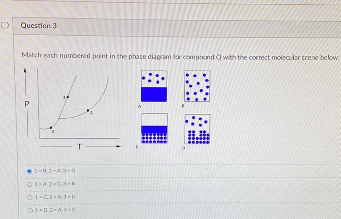 Solved D Question 3 Match each numbered point in the phase | Chegg.com