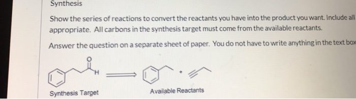 Solved Synthesis!! Show the series of reactions to convert | Chegg.com