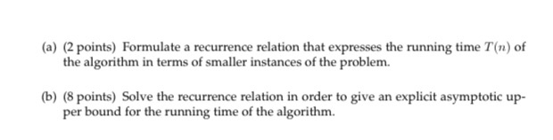 Solved 2. Ternary Sorting Algorithm Consider the following | Chegg.com