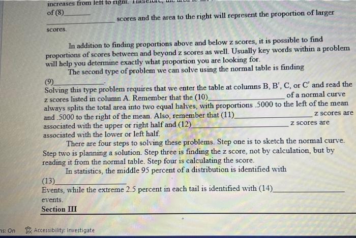Solved Section II Using the standard nommal table. it is | Chegg.com