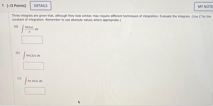 Solved Three integrals are given that, although they look | Chegg.com