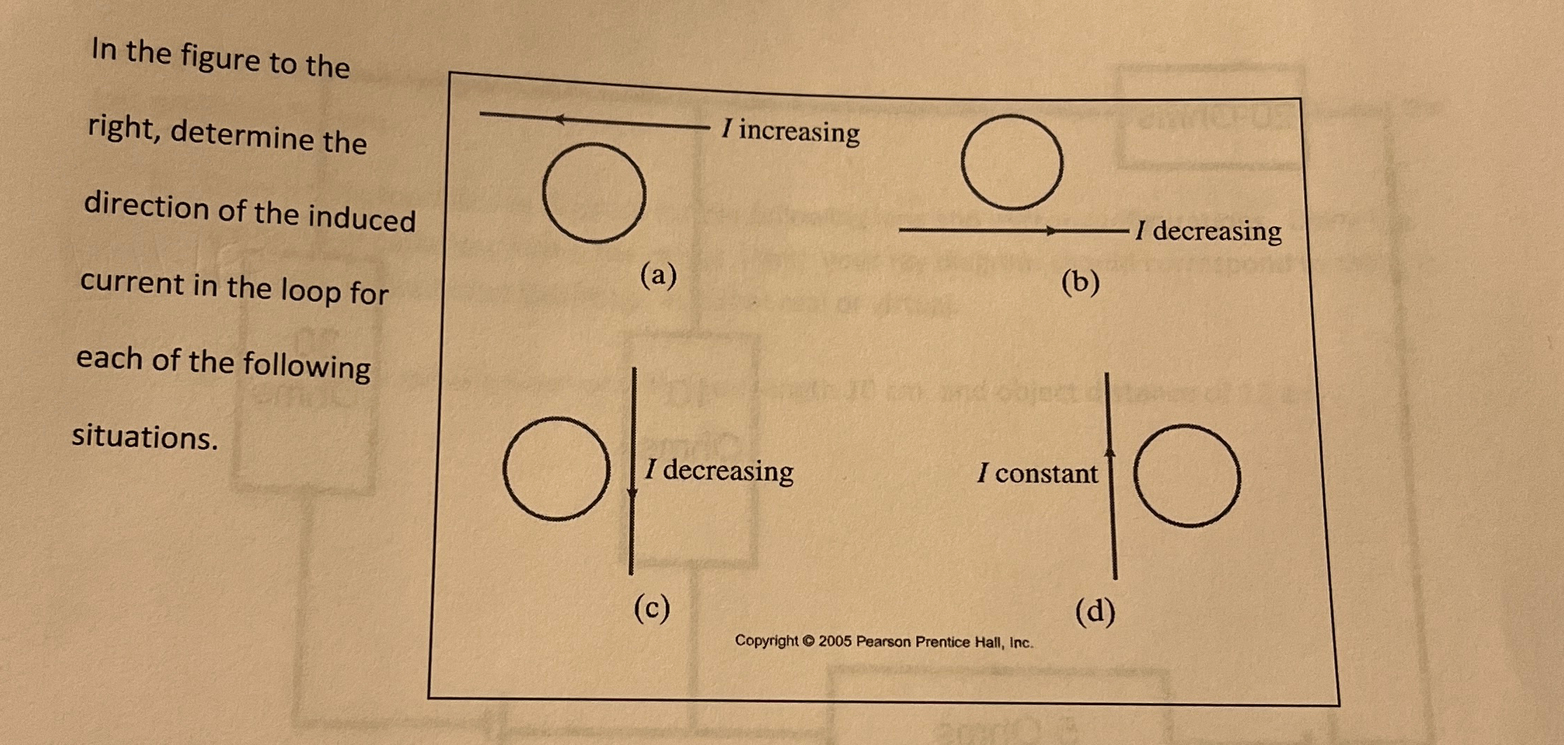 Solved In the figure to the right, determine the direction | Chegg.com