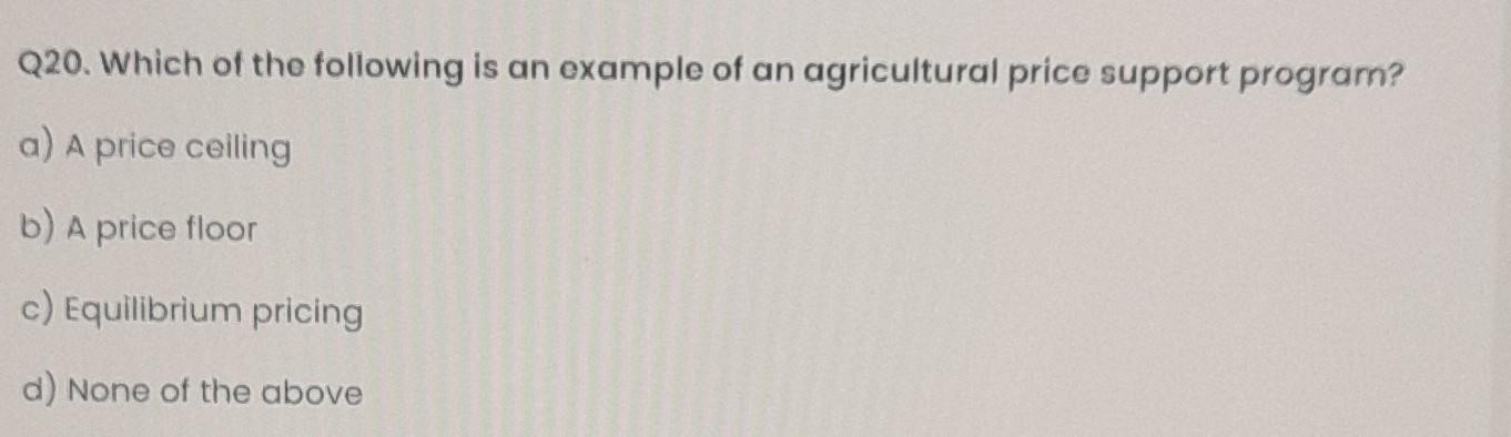 Solved Q20. Which of the following is an example of an | Chegg.com
