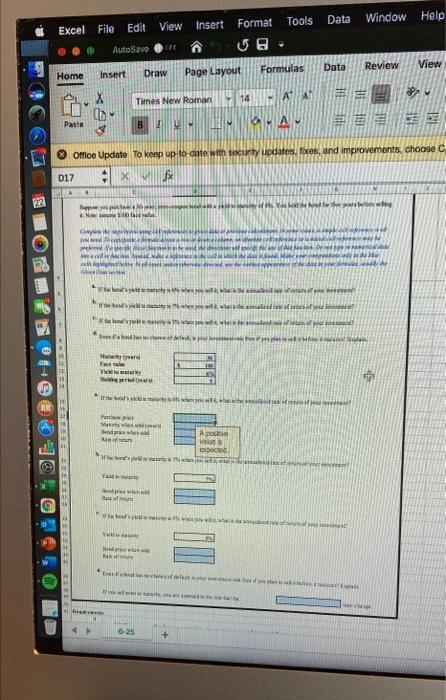 Format Tools Data Window Help Excel File Edit View | Chegg.com