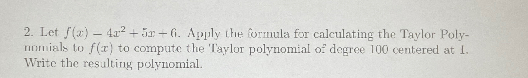 Solved Let f(x)=4x2+5x+6. ﻿Apply the formula for calculating | Chegg.com