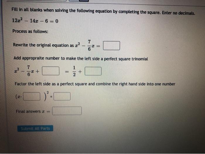 Solved Solving Quadratic Equations by Factoring Solve the | Chegg.com