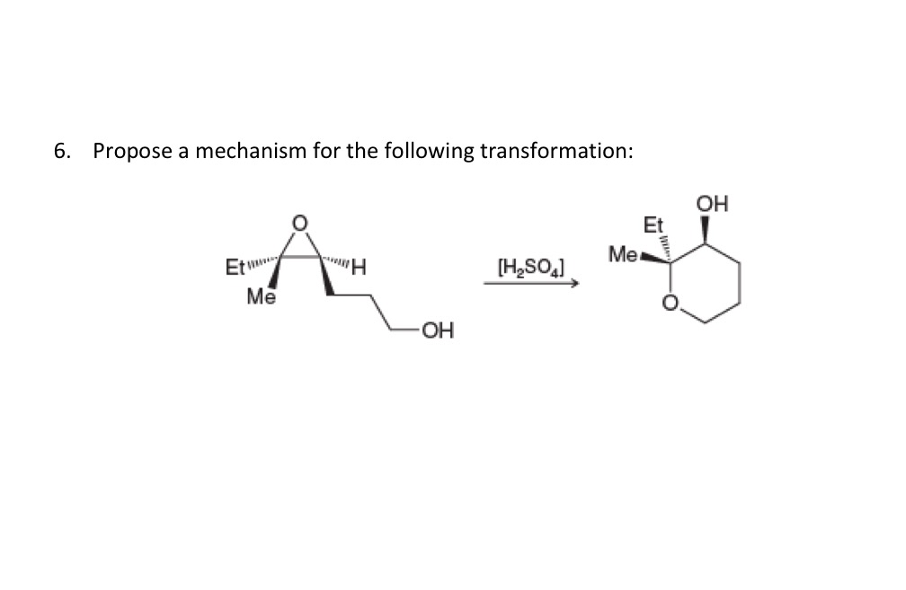 Solved Propose a mechanism for the following transformation: | Chegg.com