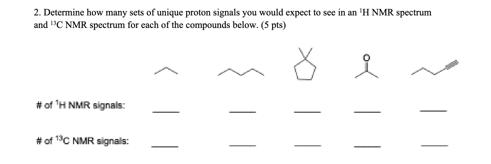 Solved Determine how many sets of ﻿unique proton signals you | Chegg.com