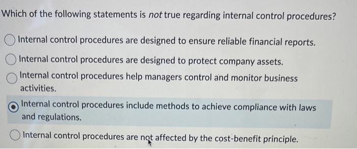 Solved Which of the following statements is not true | Chegg.com