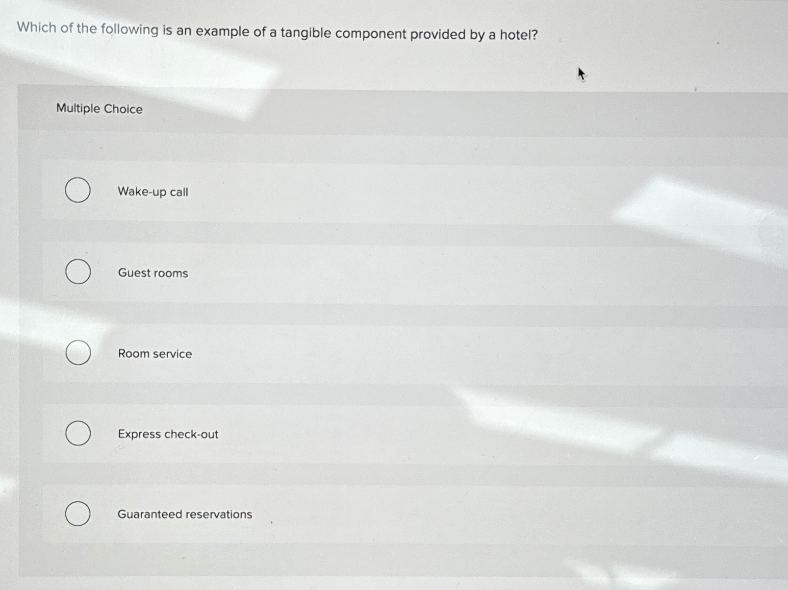 Solved Which of the following is an example of a tangible | Chegg.com