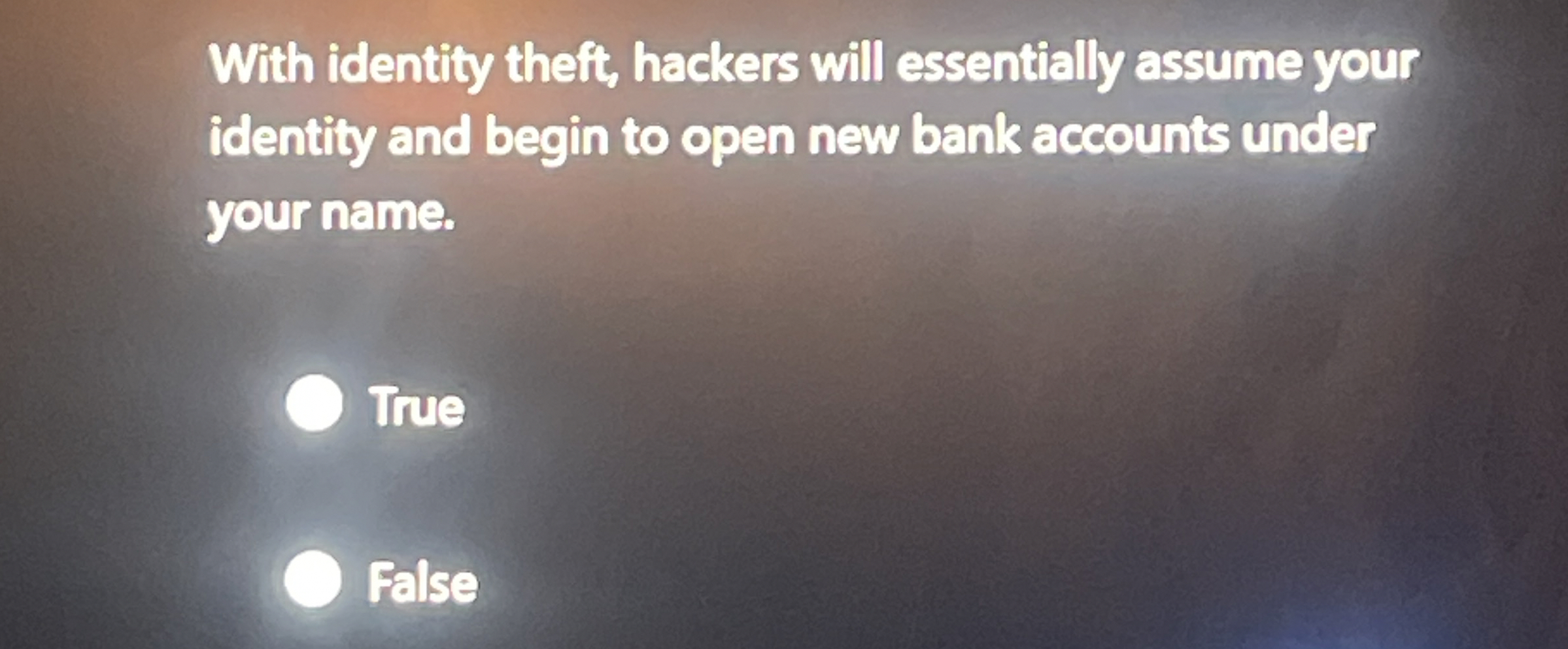 Solved With identity theft, hackers will essentially assume | Chegg.com
