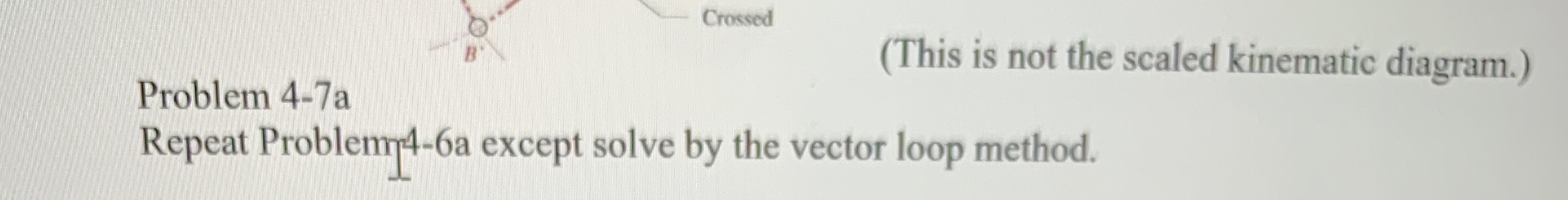 Problem 4-7a(This is not the scaled kinematic | Chegg.com