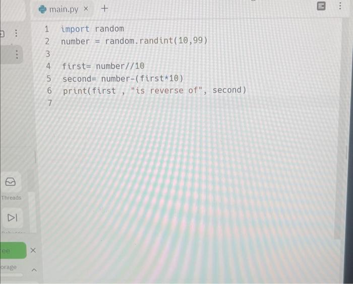 Solved randomly generate two numbers between 10 and 99 | Chegg.com