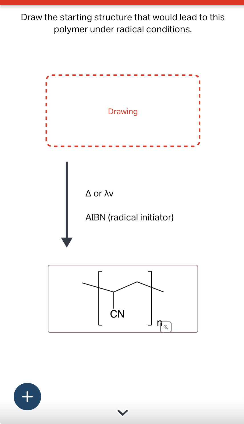 Solved Draw the starting structure that would lead to this | Chegg.com
