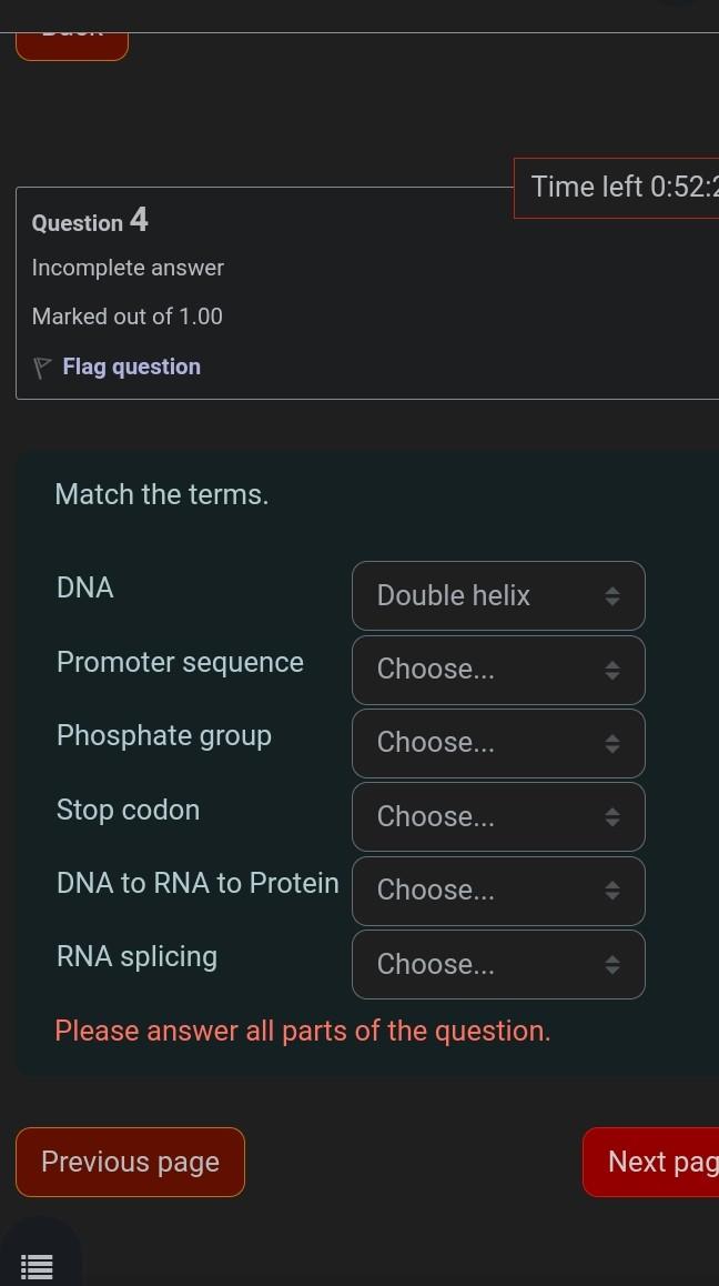 Solved DNA Promoter sequence Phosphate group Stop codon DNA | Chegg.com