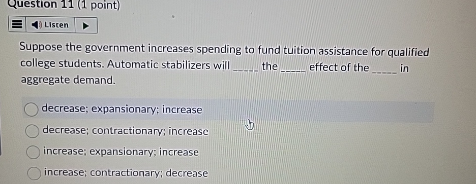 Solved Suppose the government increases spending to fund | Chegg.com