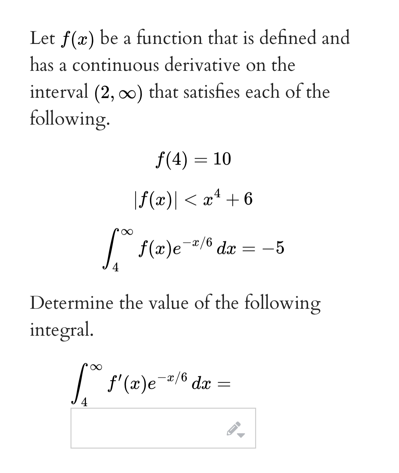 Solved Let f(x) ﻿be a function that is defined and has a | Chegg.com