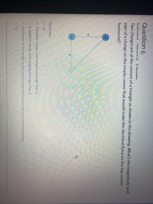 Solved Question 5 Not yet answered Points out of 1.00 P Flag | Chegg.com