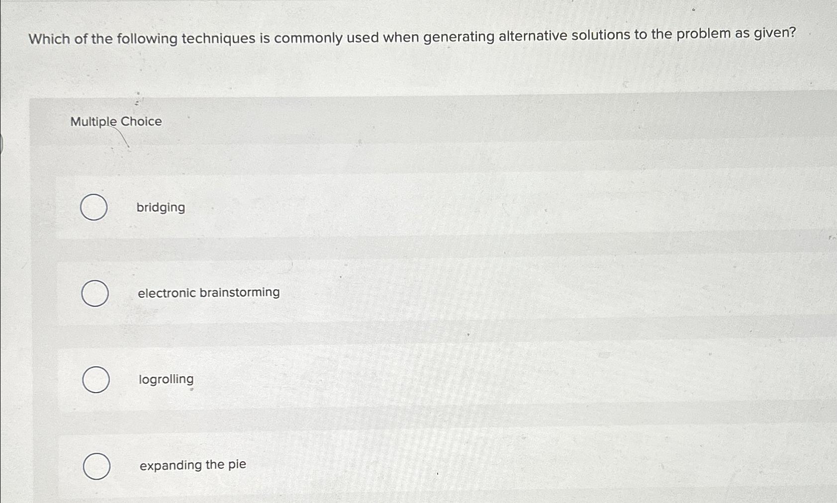 Solved Which of the following techniques is commonly used | Chegg.com
