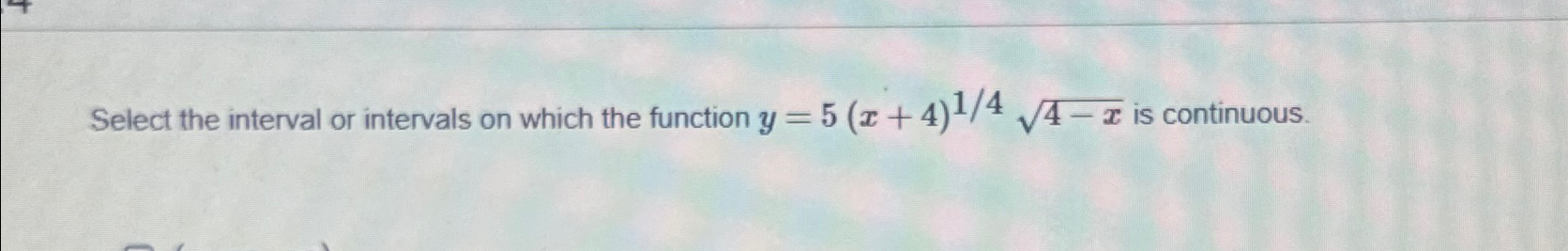 Solved Select the interval or intervals on which the | Chegg.com