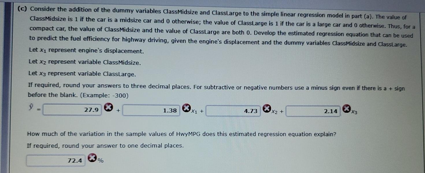 Assignment The U.S. Department of Energy's Fuel | Chegg.com
