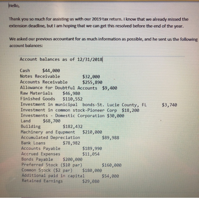 Corporate Tax Return Instructions Part I Instructions | Chegg.com
