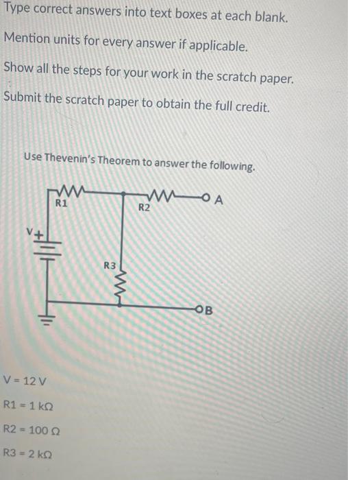 Solved find Vth, Rth, RL for max power transfer, and P max | Chegg.com