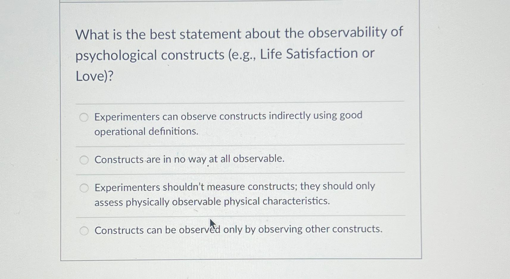 Solved What is the best statement about the observability of | Chegg.com